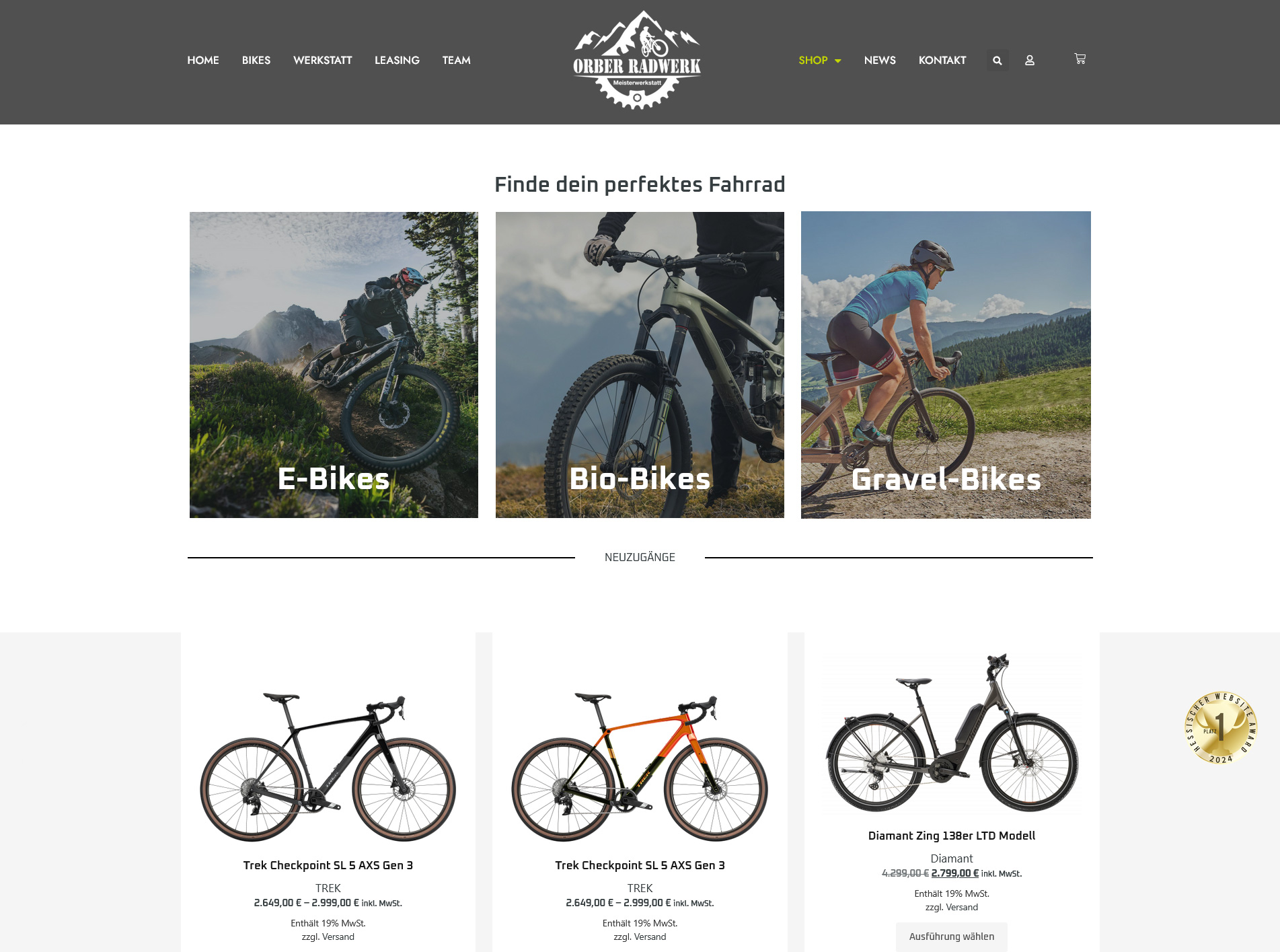 Kennt ihr schon unseren Webshop? - Orber Radwerk GbR